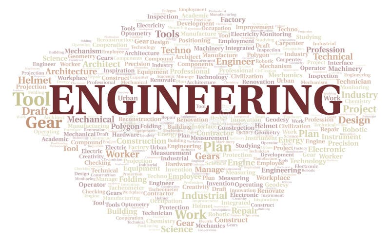 Structural Engineering Typography Word Cloud Create with the Text only ...