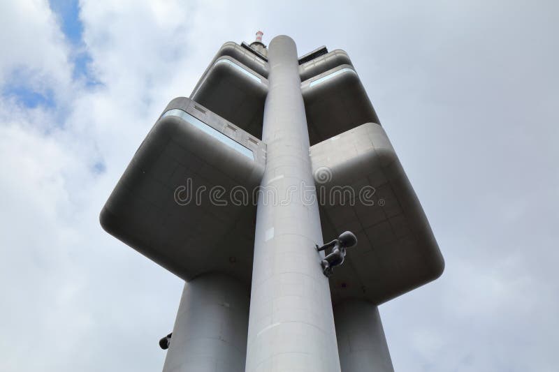 Structural Expressionism TV Tower in Prague Stock Image - Image of ...