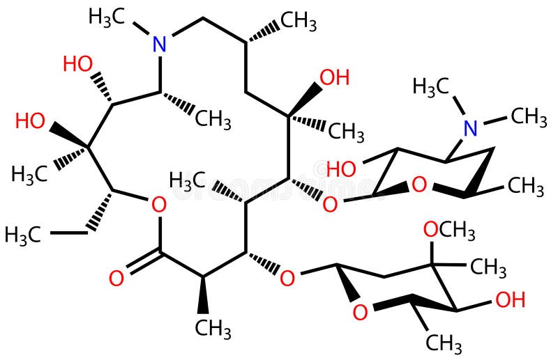 Structural Formula of Azithromycin, a Perspective Treatment of the ...