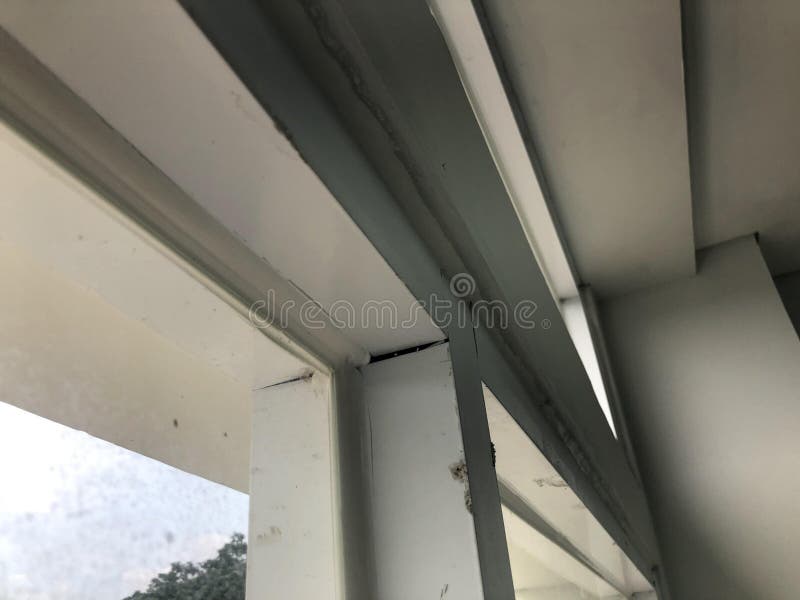 Structural Gap in Window Frame Stock Image - Image of building, pattern ...