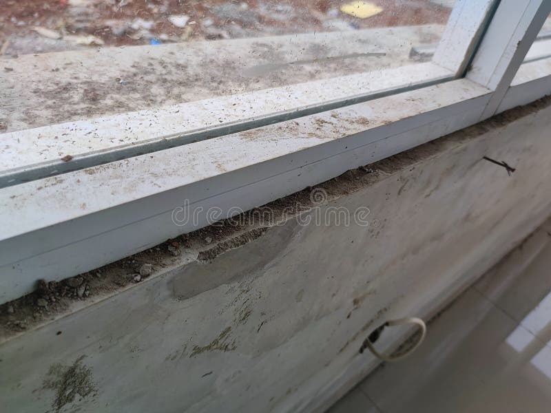 Structural Gap in Window Frame Stock Image - Image of interior, aged ...