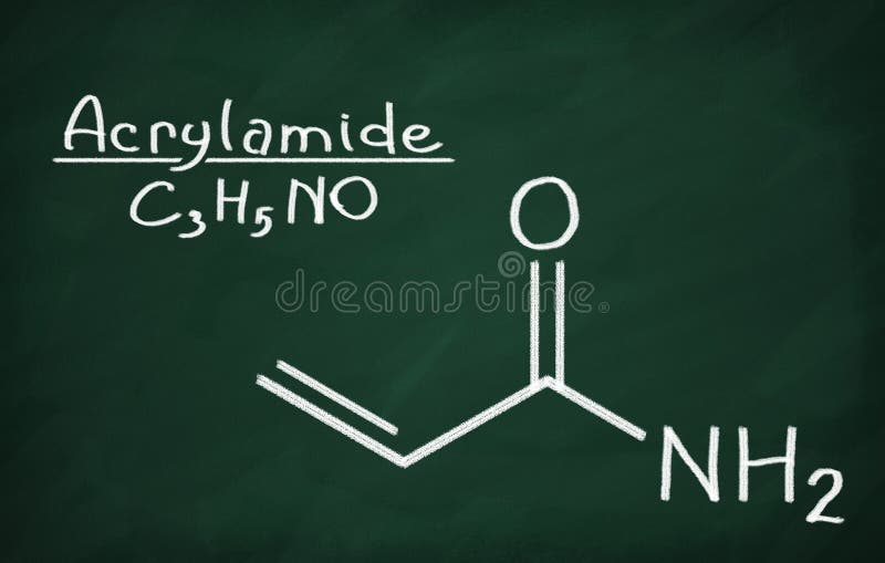 Structural Model of Acrylamide Stock Illustration - Illustration of ...