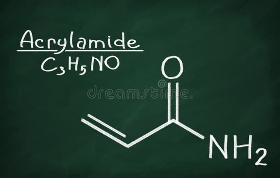 Structural Model of Acrylamide Stock Illustration - Illustration of ...