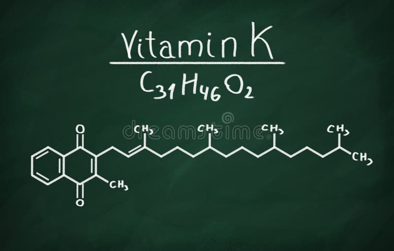 Structural Model of Vitamin K Stock Illustration - Illustration of ...