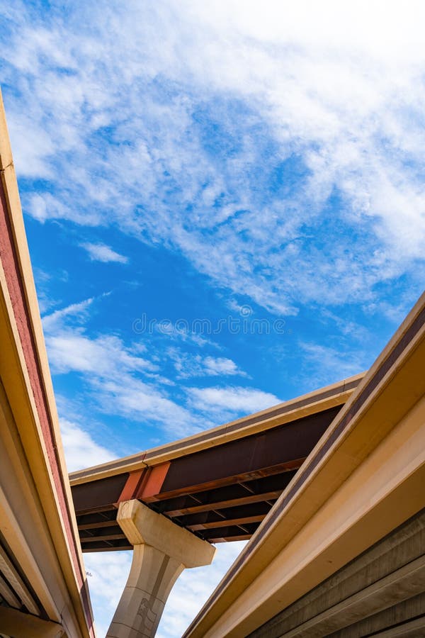 Flyover Architecture of Transport System. Bridge Overpass on Highway ...