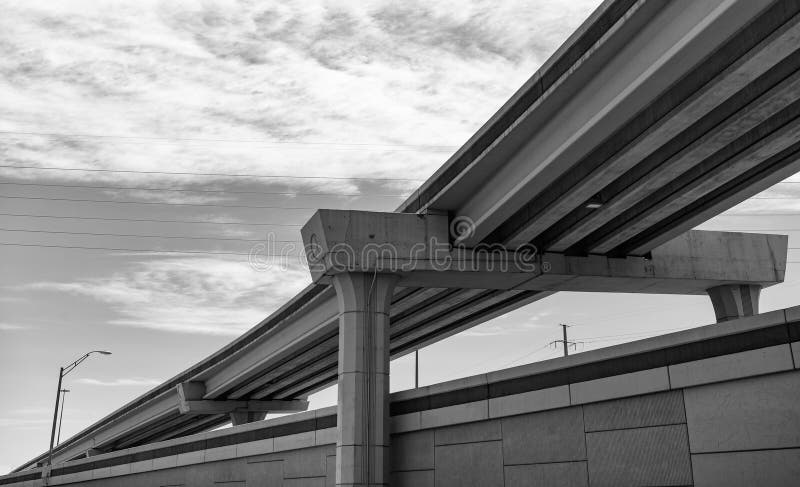 Structural Overpass in Perspective. Overpass Structure of Bridge ...