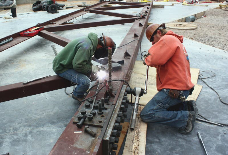 Structural steel stock image. Image of jobsite, ironworker - 18887097
