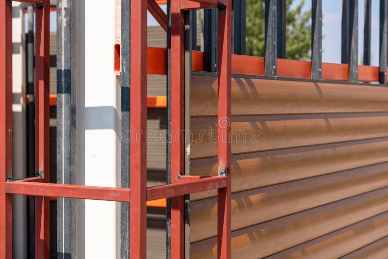 Structural Steel Beam Connections, Metal Column Supporting the Roof ...