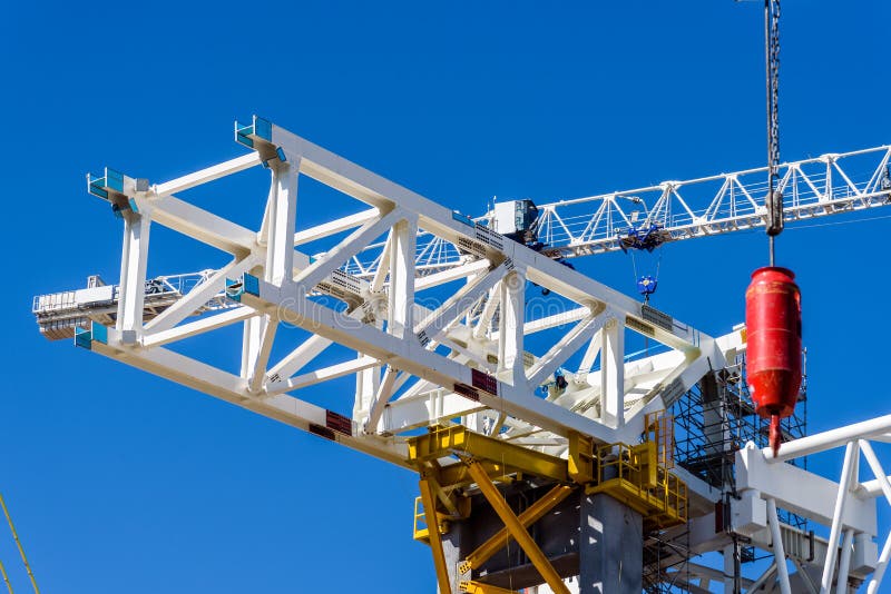 Structural Steel Beams in a New Building Under Construction Stock Image ...