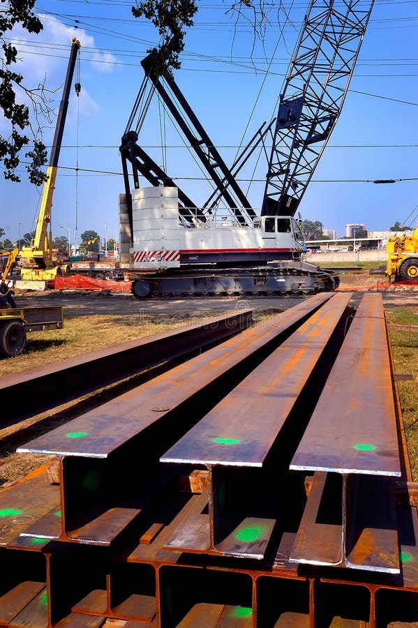 Structural Steel Crane stock image. Image of towering - 89115449