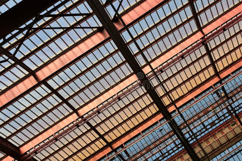 Structural Steel Roof stock photo. Image of truss, structural - 70485950