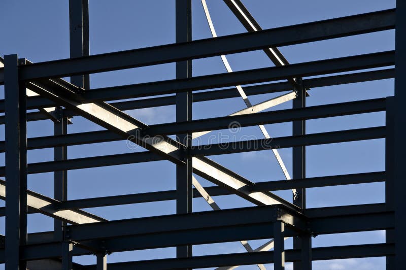 Structural Steelwork Construction Stock Photo - Image of structure ...