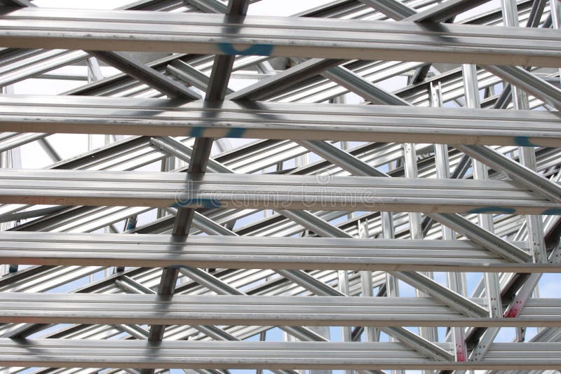 Structural Steelwork Details Stock Image - Image of girders, abundance ...
