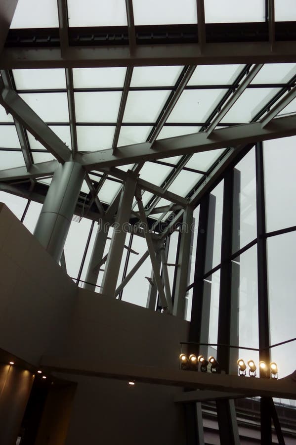 Structural Style with Beams Stock Image - Image of aluminum, beams ...