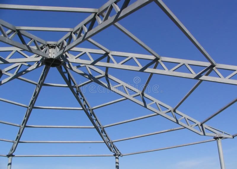Steel structure stock image. Image of modern, beams, building - 115915