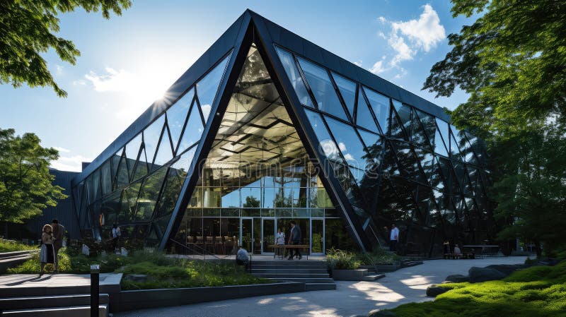 Structure Architecture Library Building Stock Illustration ...