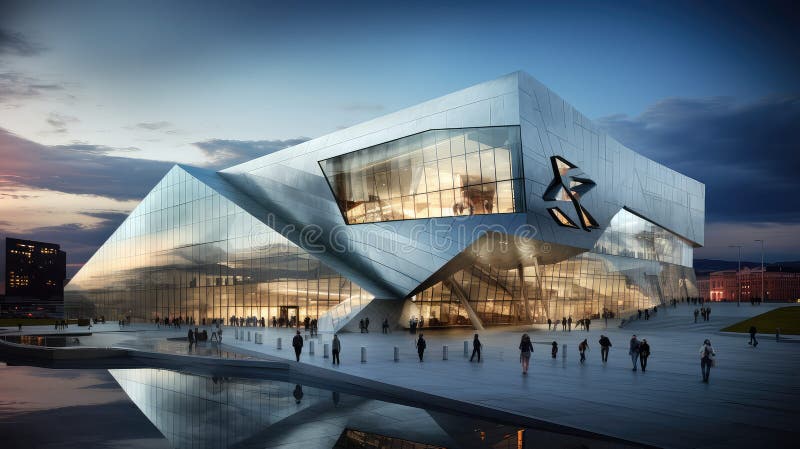 Structure Architecture Museum Building Stock Illustration ...