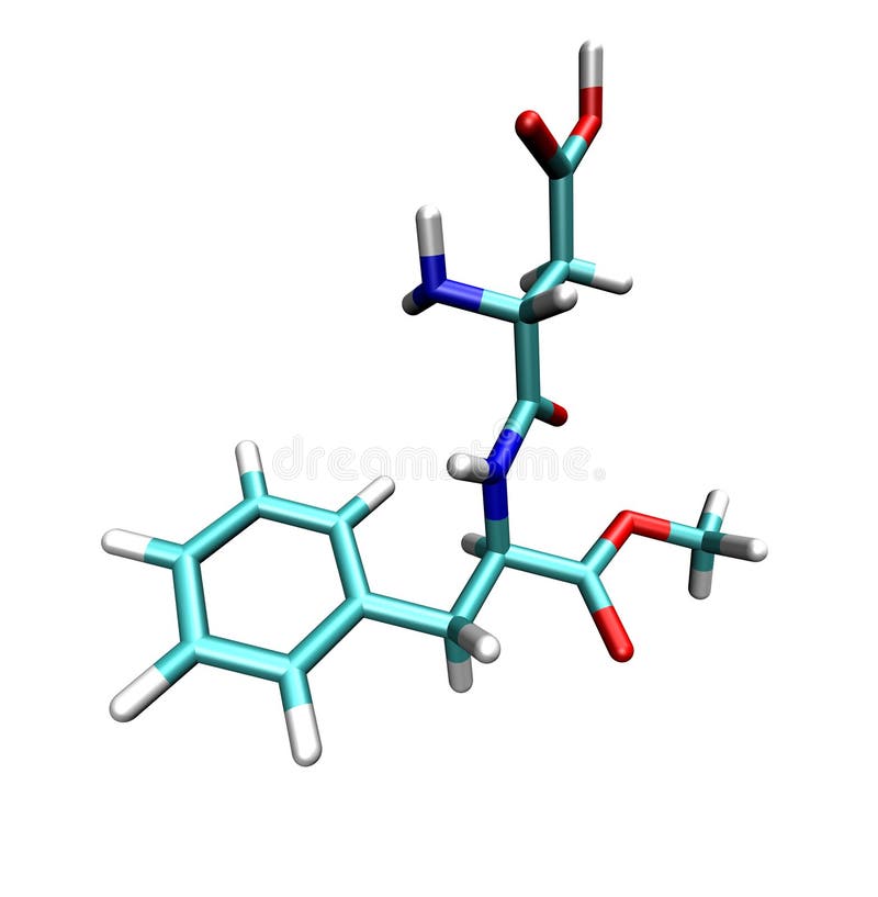 Structure of aspartame stock illustration. Illustration of chemical ...