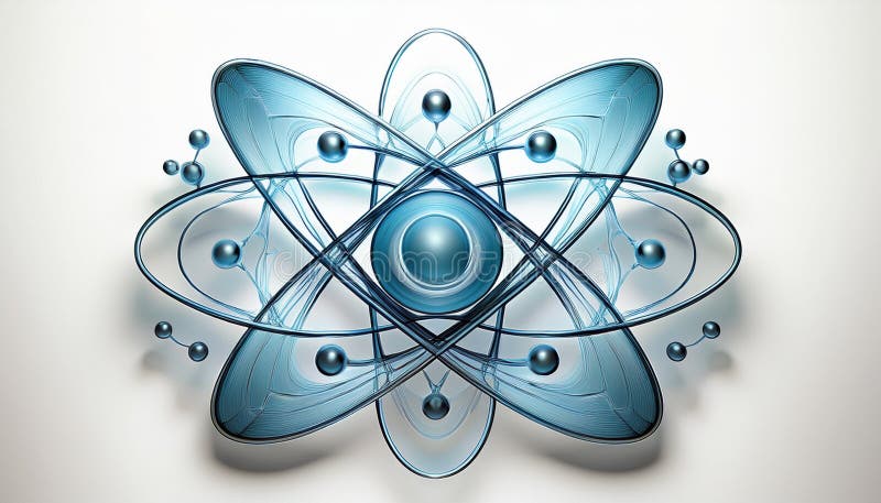 Structure of the atom stock illustration. Illustration of structure ...