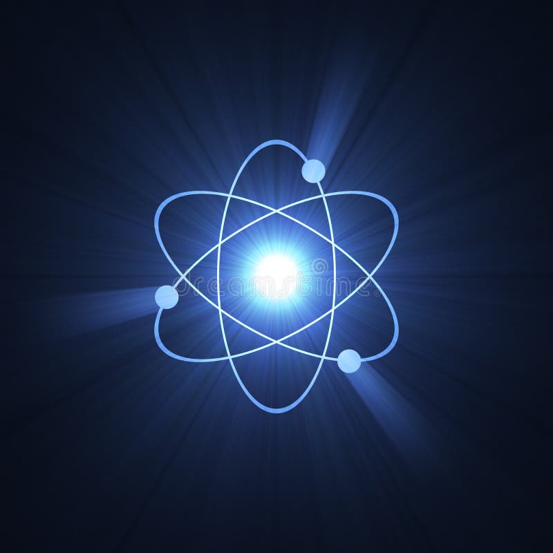 Structure Atomique D'atome De Symbole Illustration Stock - Illustration ...