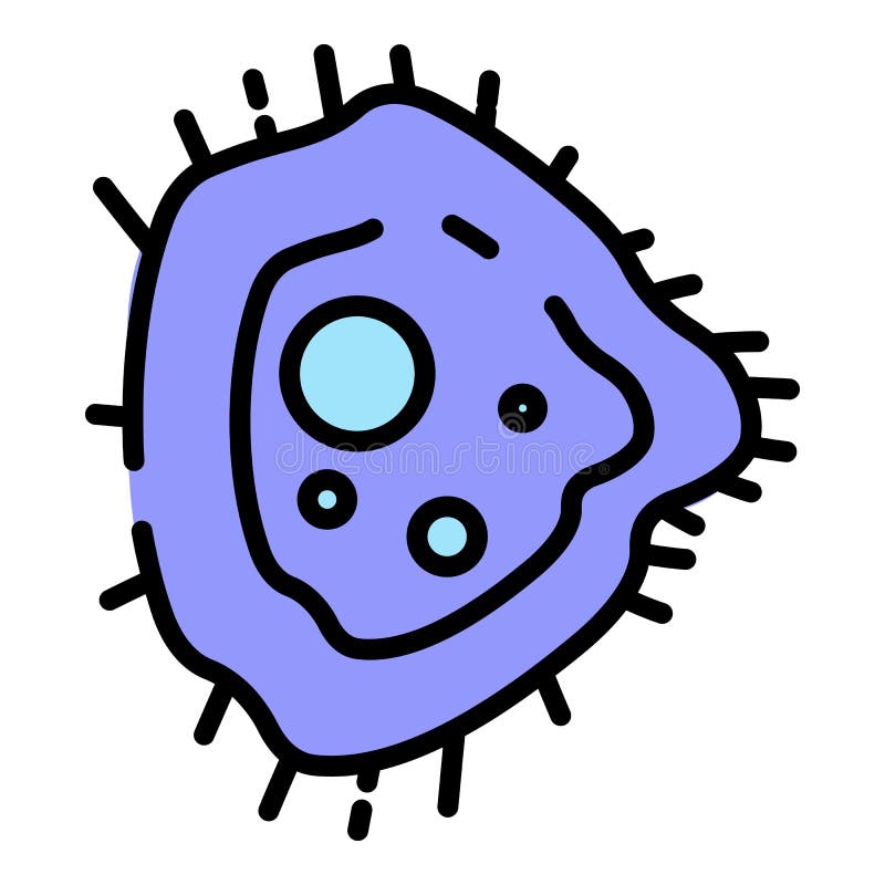 Structure of Bacteria Icon, Outline Style Stock Vector - Illustration ...