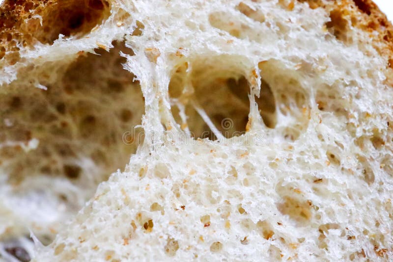 The Structure of the Baked Bread Stock Photo - Image of fresh ...