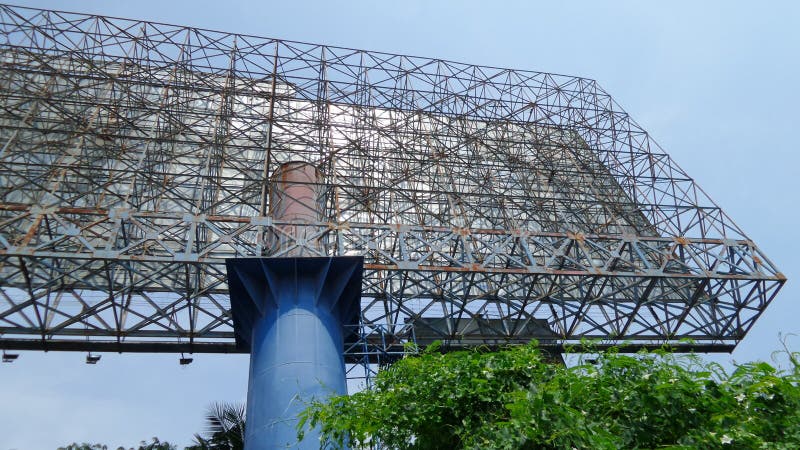 Structure of Big Advertisement Signpost Stock Photo - Image of detail ...