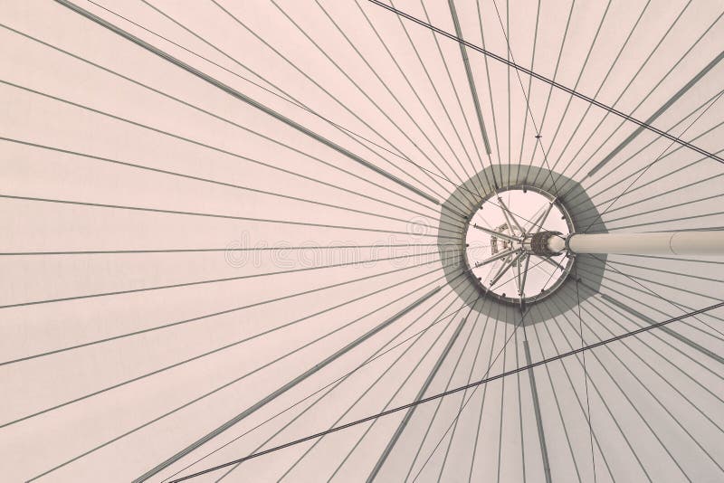 Structure of Big White Canvas Roof Tents Stock Photo - Image of iron ...