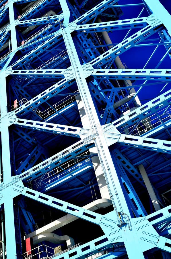 Structure stock image. Image of blue, buildings, steel - 32745517