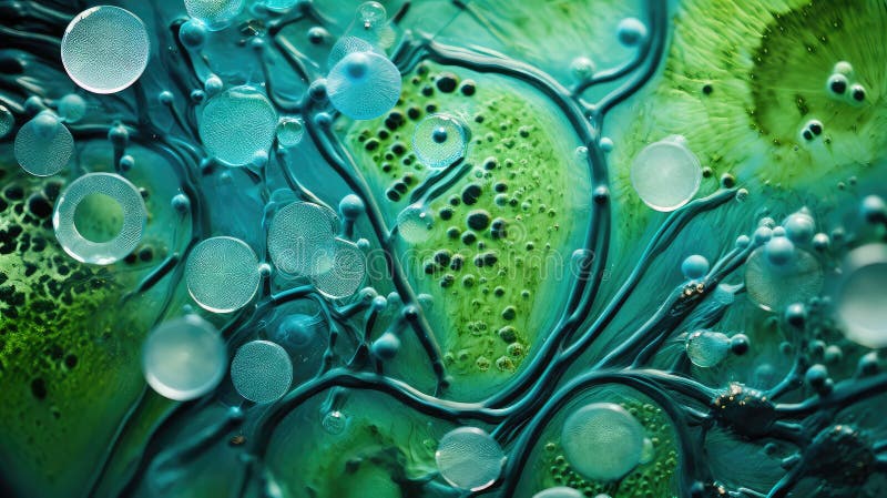 Structure blue green algae stock illustration. Illustration of final ...