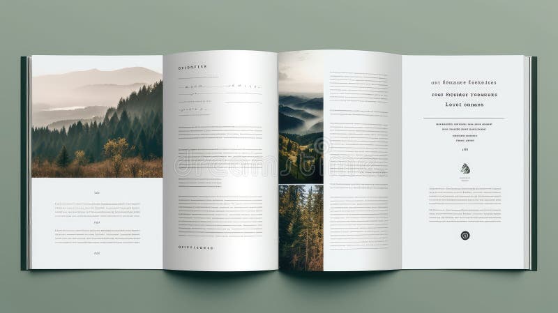 Structure Book Layout Template Stock Illustration - Illustration of ...