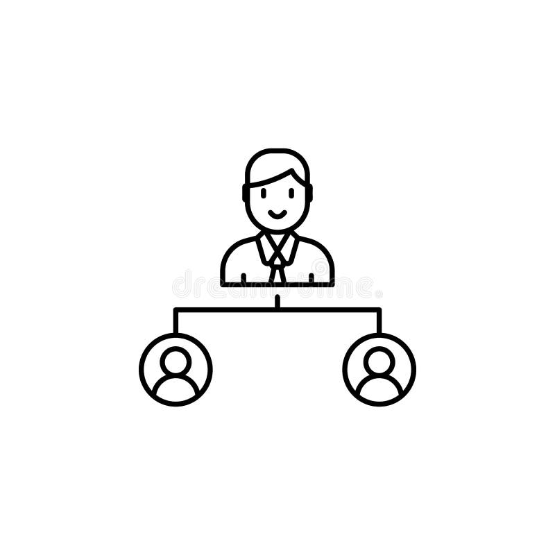 Structure, Boss, Networking Icon. Element of Human Resources for Mobile ...