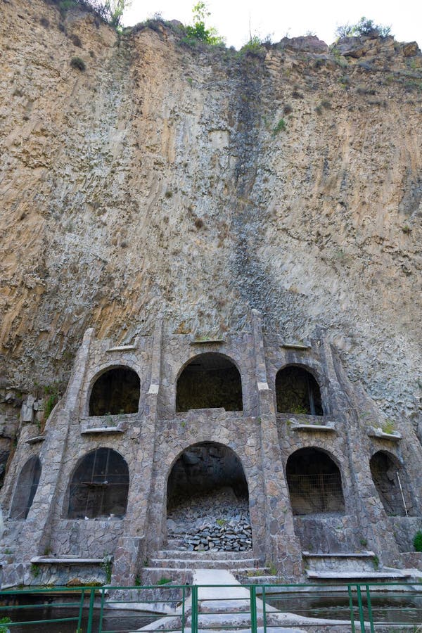 Structure at the Bottom of a Cliff Editorial Stock Photo - Image of ...