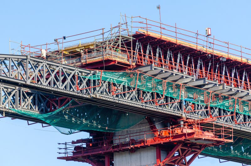 Construction of a New Road Bridge, Engineering and Construction Concept ...