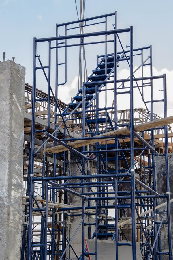 Structure of Building Construction Stock Image - Image of mortar ...