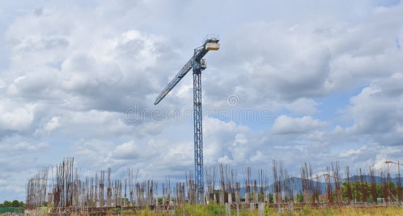 Structure of the Building on the Ground, Starting the Project. Stock ...