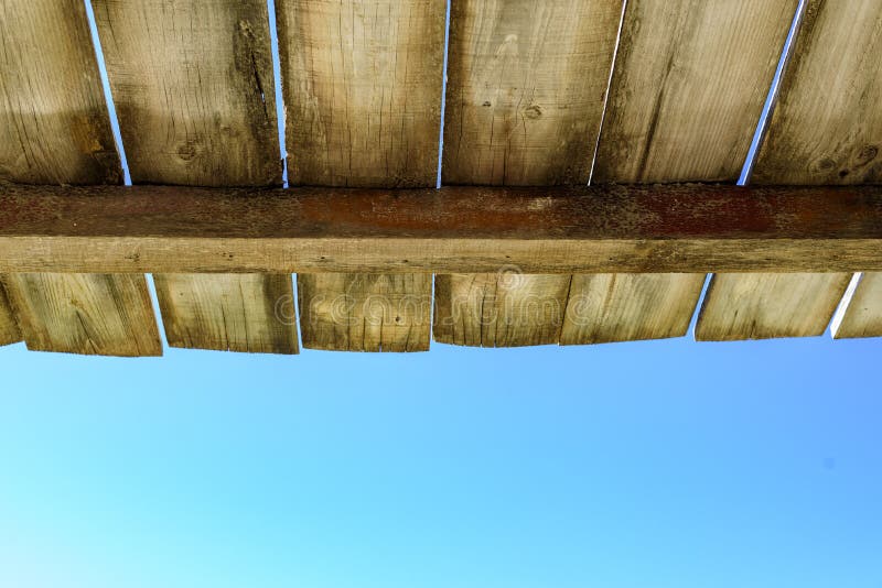 Roof Covered with White Cane Stock Image - Image of covered, beach ...