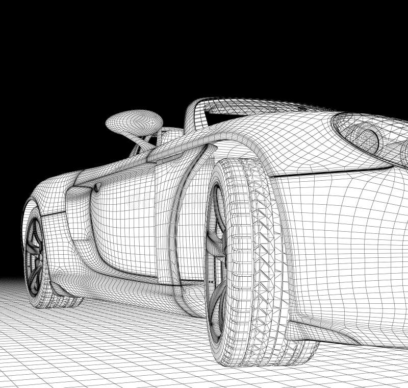 Structure of the car stock illustration. Illustration of construction ...