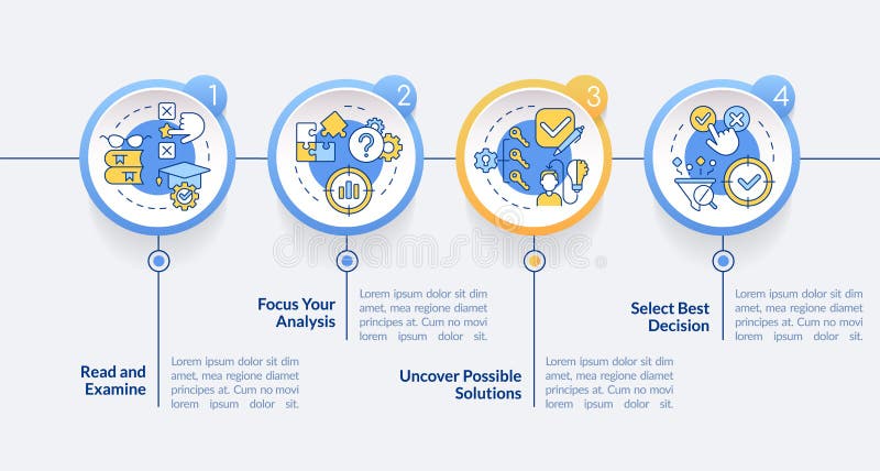Structure of Case Study Circle Infographic Template Stock Vector ...