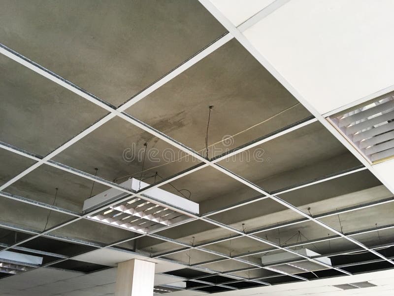 Structure of Ceiling Suspension. Stock Photo - Image of material ...