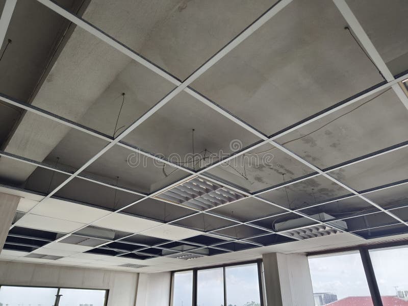 Structure of Ceiling Suspension Installation Stock Photo - Image of ...