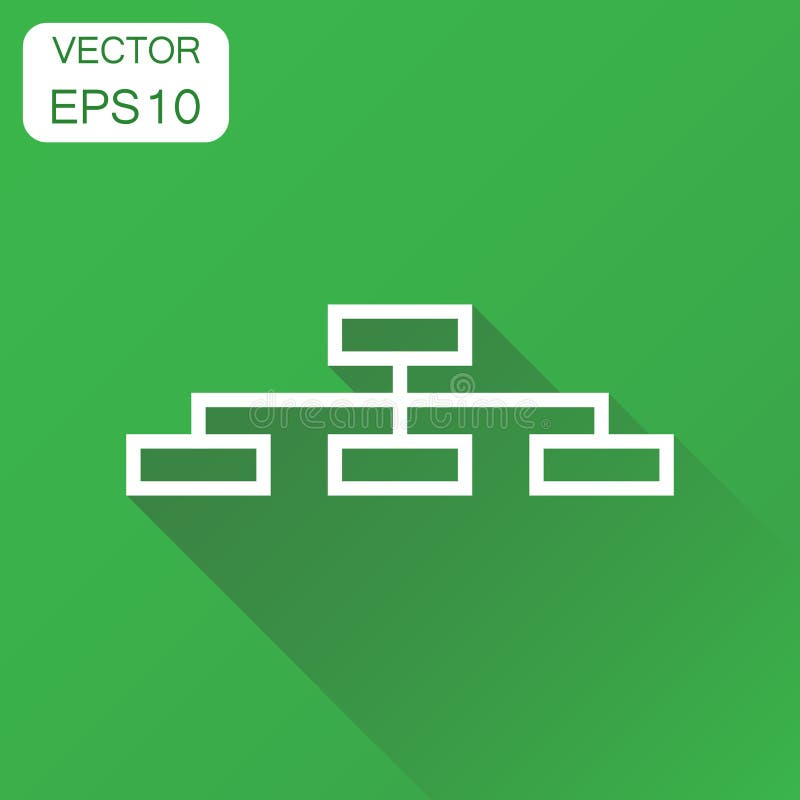 Structure Chart Icon. Business Concept Diagram Pictogram. Vector Stock ...