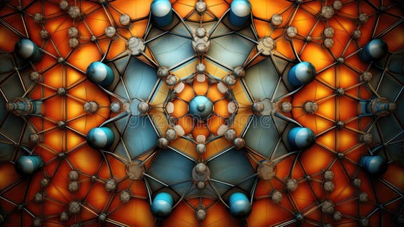 Structure Chemistry Pattern Stock Illustration - Illustration of ...