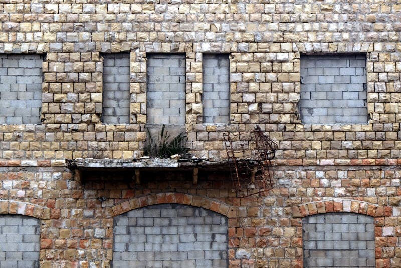 A Structure Completely from the Outside World Stock Image - Image of ...