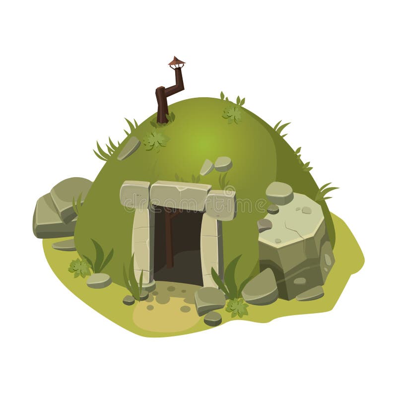 The Structure for Computer Games, Home, Building, Water, Rocks, Cartoon ...