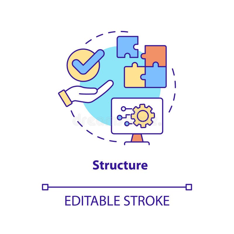 Structure concept icon stock vector. Illustration of message - 239817116