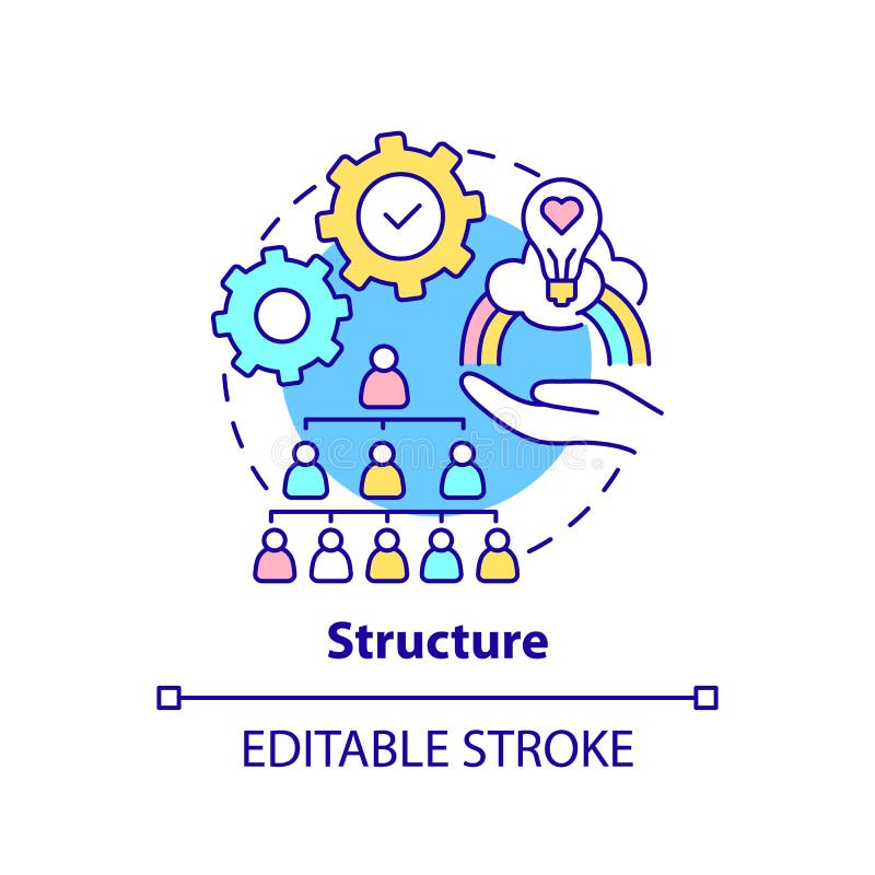 Structure concept icon stock vector. Illustration of relationship ...