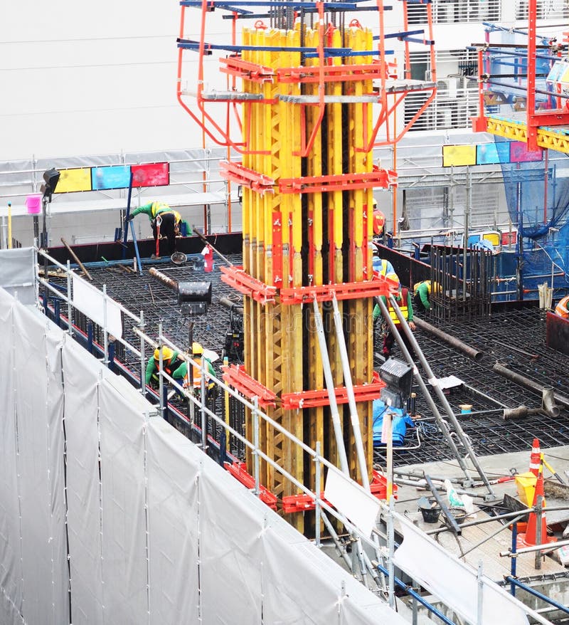 Structure of Concreat Pole and Wire Structure Floor in High ...