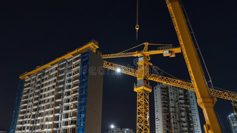 Structure Construction Site Engineer for Background Stock Illustration ...