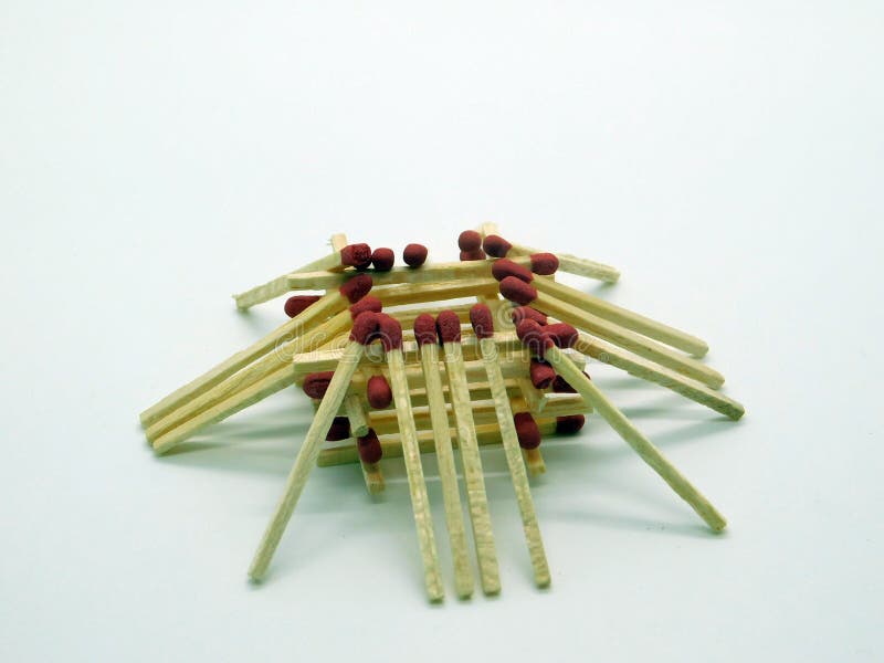 Structure Created through Matchstick Stock Photo - Image of matchbox ...